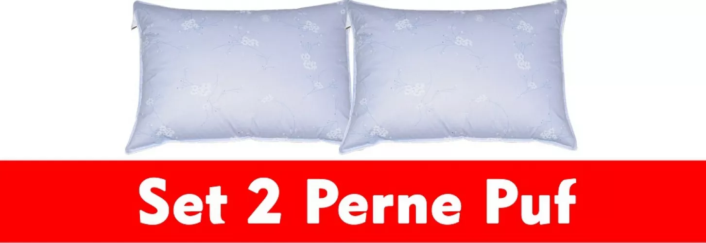 Set 2 perne traditionale puf de gasca HTT dimensiuni 50x70x20 cm ...