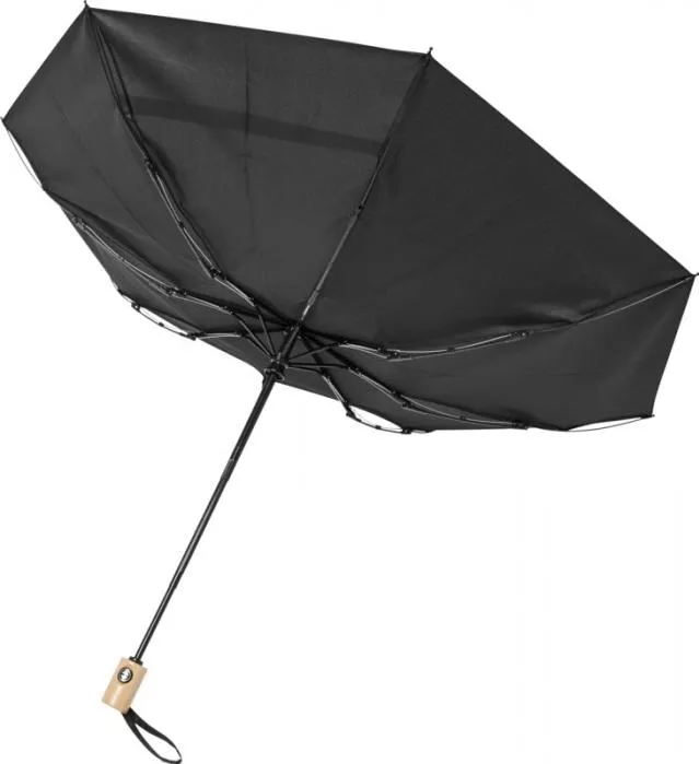 Umbrela ECO din plastic reciclat negru 4fo_X93 - cel.ro