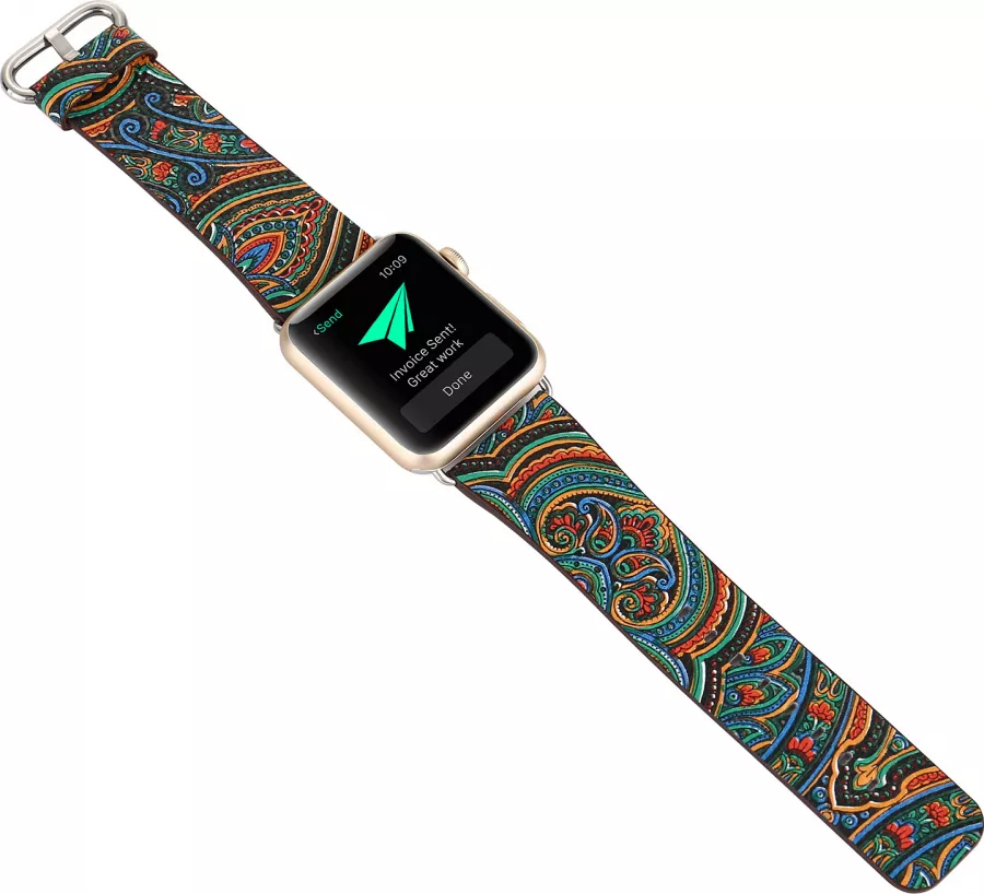 Curea pentru Apple Watch Piele Model Traditional Compatibila cu Apple ...