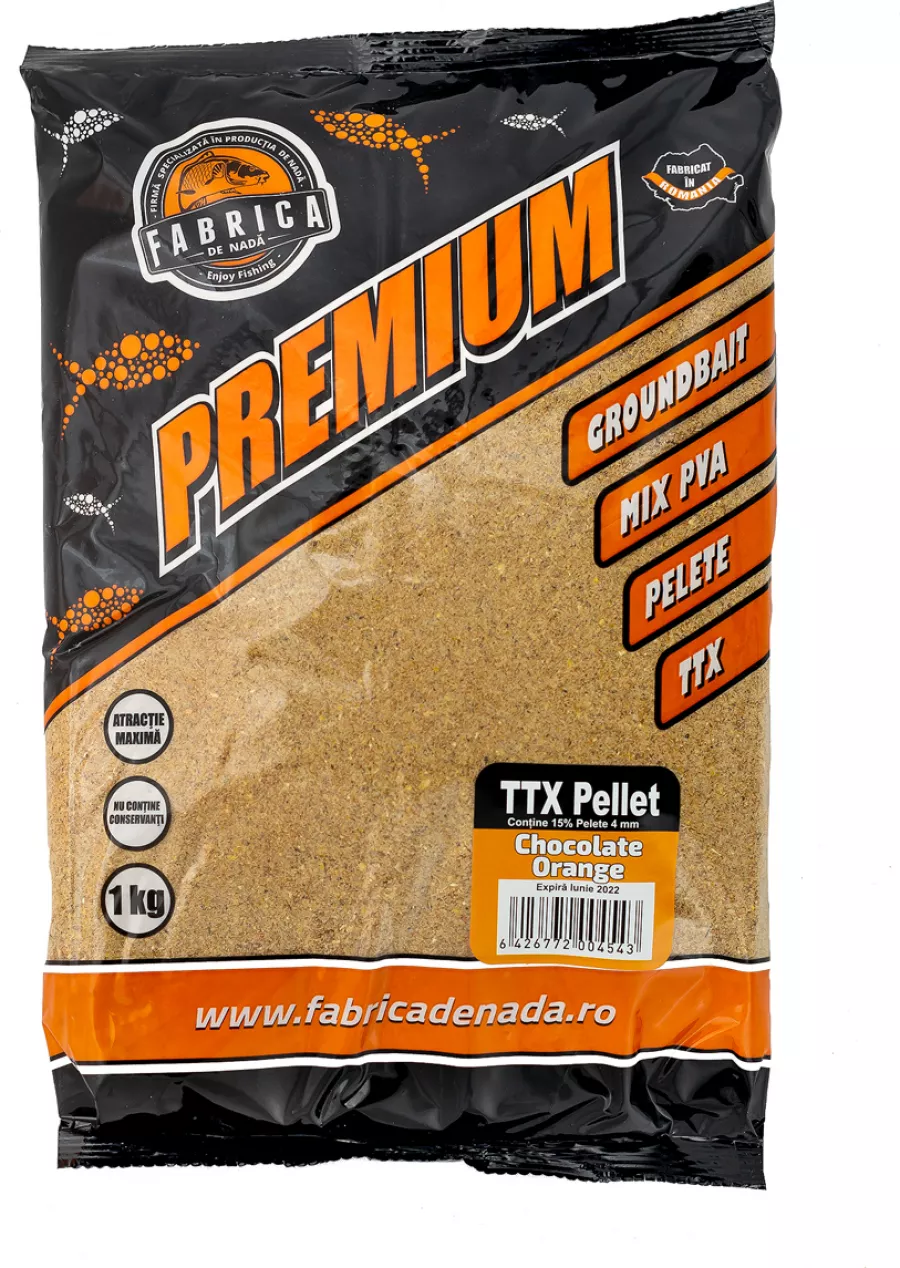 Nada TTX Pellet Chocolate Orange Fabrica de Nada 1kg 6426772004543
