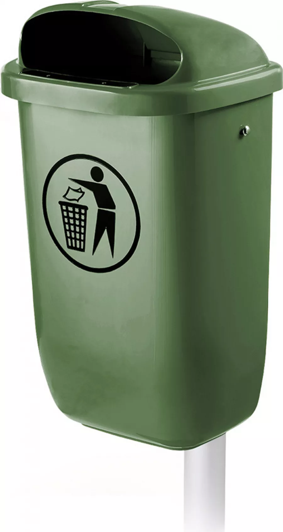 Cos De Gunoi Stradal Din Plastic DIN50 Verde DIN50-verde - cel.ro