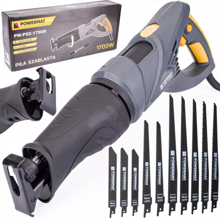 Fierastrau sabie cu maner rotativ 1700W+ 10 LAME | csm0962