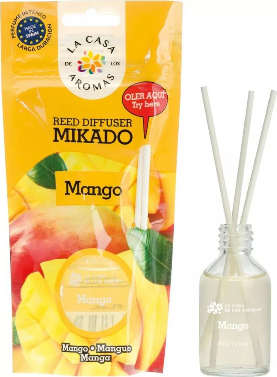 PARFUM DE CAMERA CU BETISOARE RATTAN DOYPACK MANGO 30ML 046736 - cel.ro