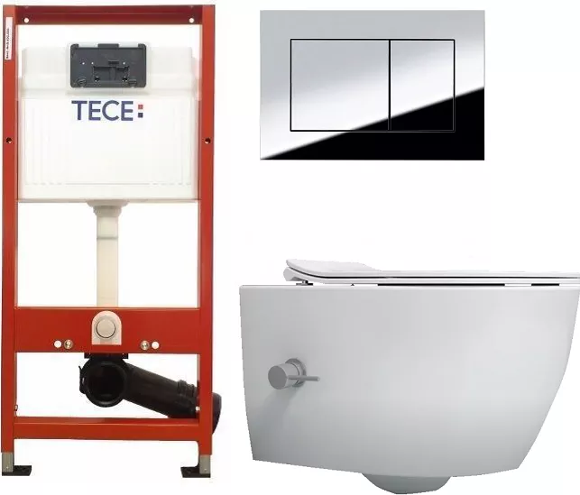 Set complet - Toaleta cu bideu Isvea Sentimenti Neo CleaRim Tece ...