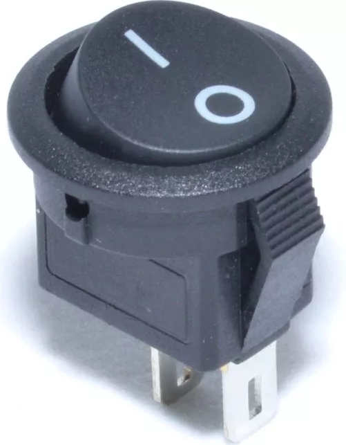 Mini Buton negru 3A-250V 1396375 - cel.ro