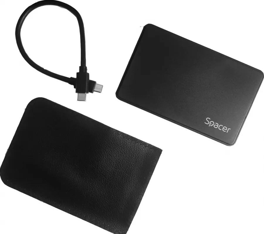 Rack HDD/SSD Spacer SPR-TYPE-C-01 2.5 inch Negru spr-type-c-01 - cel.ro