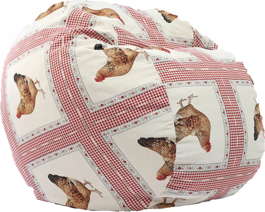 Fotoliu King Size - Henny Gama Premium Rustic High umplut cu fulgi de ...