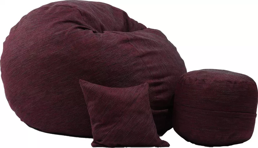 Fotoliu Set King Size + Otoman + Perna decorativa - Black Wine Gama ...