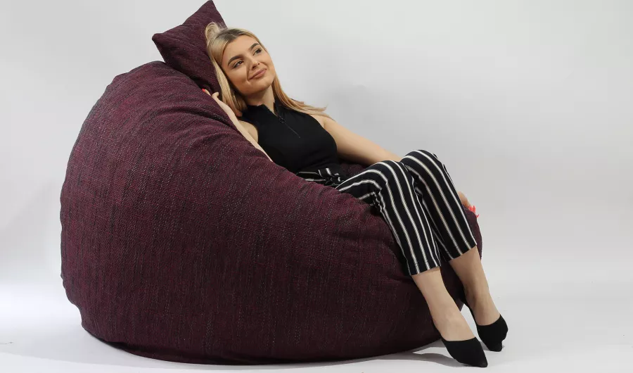 Fotoliu Set King Size + Perna decorativa - Black Wine Gama Premium ...