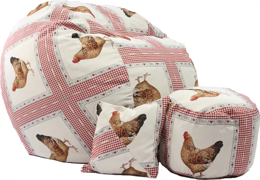 Set Fotoliu King Size + Otoman + Perna decorativa - Henny Gama Premium ...