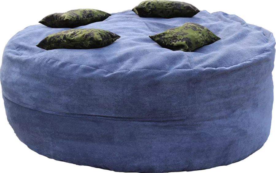Set Fotoliu King Size Party + 4 Perne decorative - Dusty Blue Gama ...