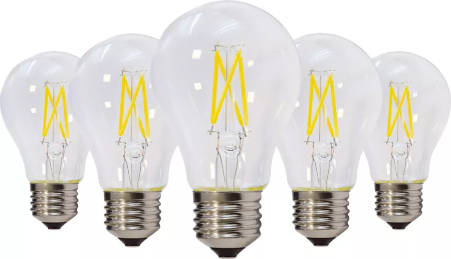 Set 15 becuri LED 5W 40W OptonicaLED E27 lumina calda 2800K 600lumeni ...