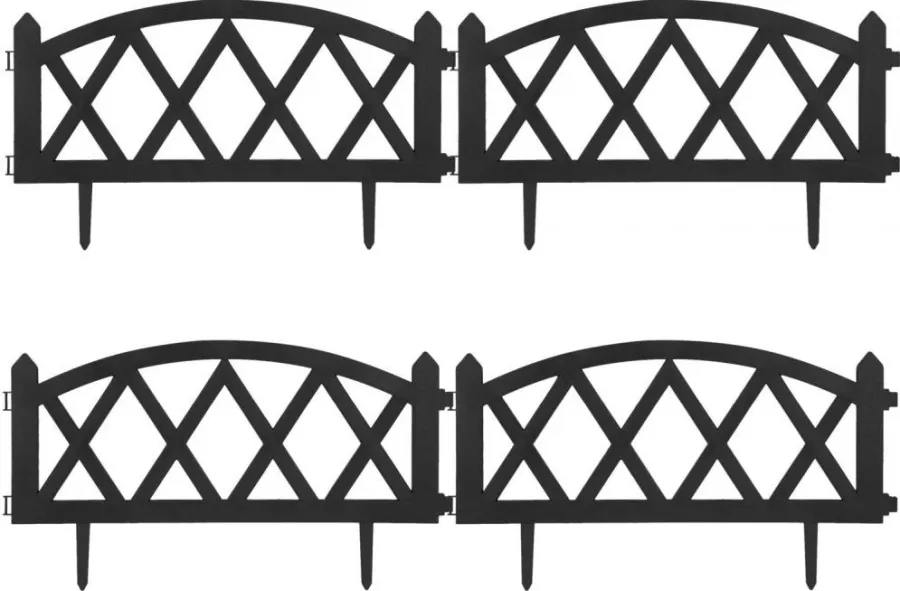 Set 4 buc Bordura Gardulet Decorativ Plastic pentru Gazon sau Flori ...