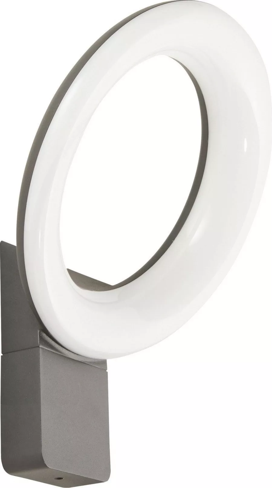 Lampa led tip cerc de culoare neagra de exterior cu senzor 2100 lm - cel.ro