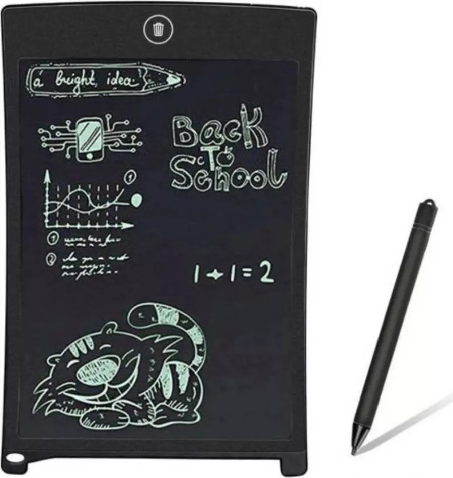 Tableta digitala 8.5 inch pentru scris si desenat cu ecran LCD negru ...