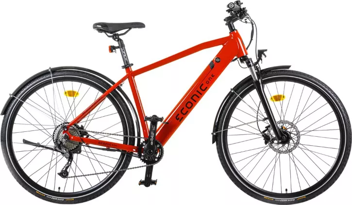 Bicicleta Electrica Econic One Urban Getbio Culoare Rosie 25 kmh 500 w ...