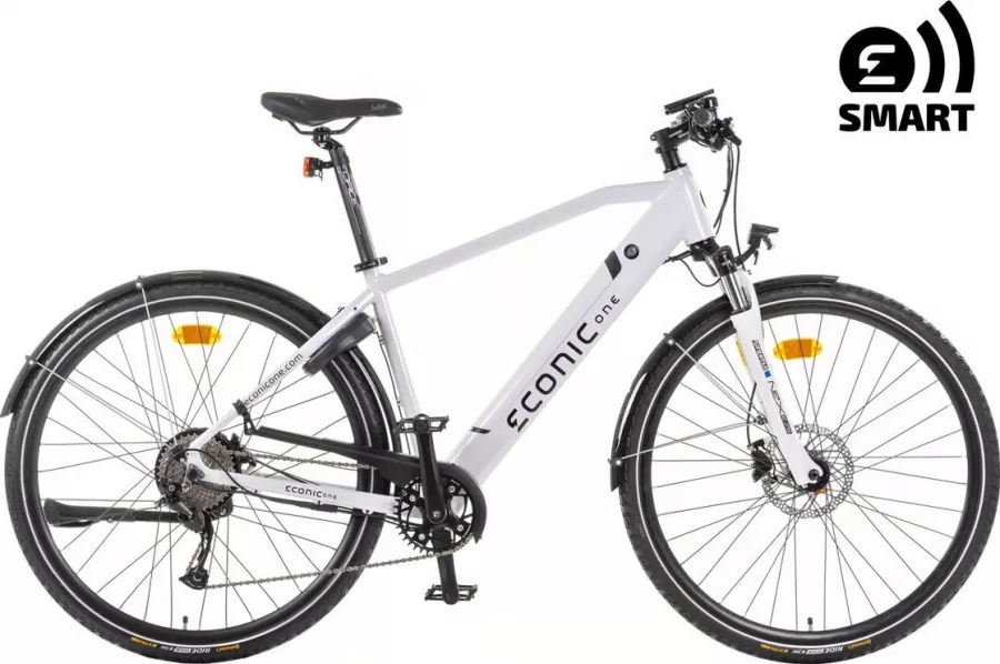 Bicicleta Electrica Smart Econic One Urban Getbio Culoare Alba 25 kmh ...