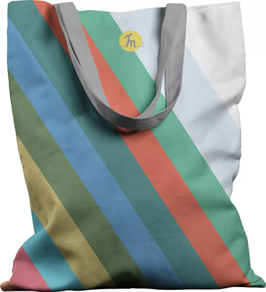 Geanta Handmade Tote Bag Basic Original Mulewear Abstract Avalansa de ...