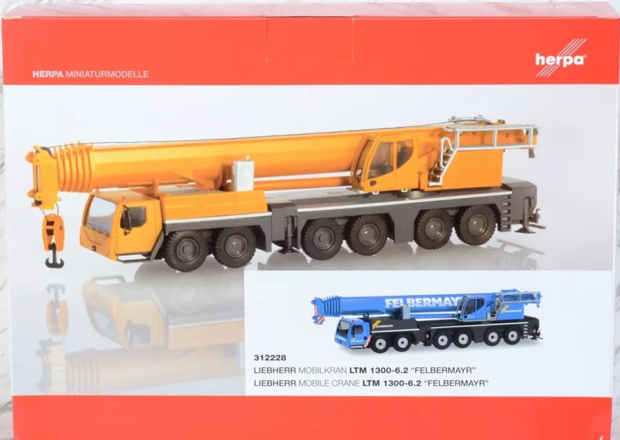 Macheta automacara Liebherr LTM 1300-6.2 FELBERMAYR 20 cm scara 1 87 la ...