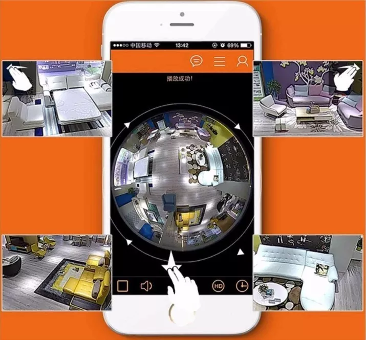 Camera video Tip Bec Wireless - vizionare pe telefon ELECTRICE1758 ...