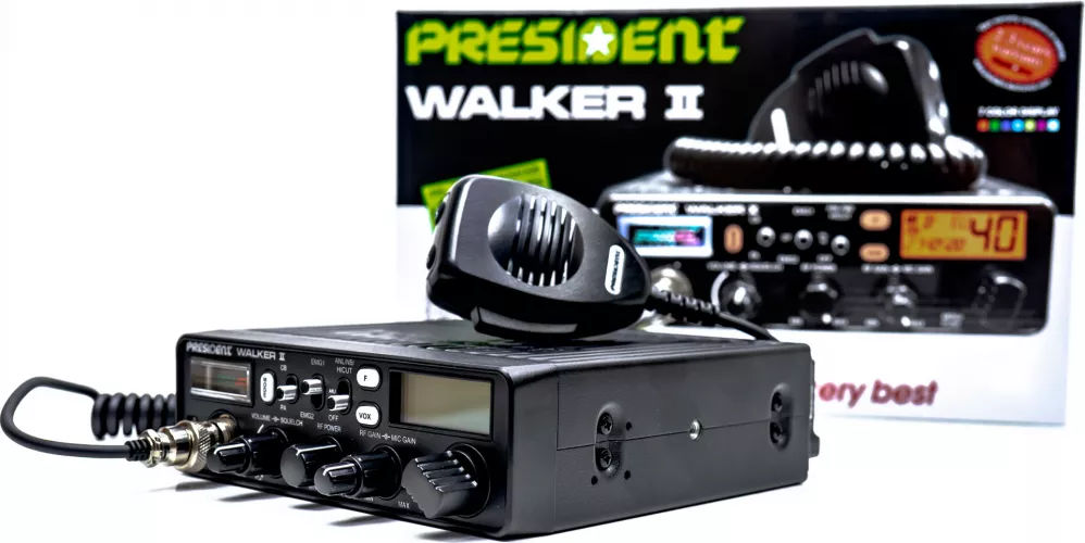 Statie radio CB President WALKER II AM FM 40 canale Negru pni-walk2 ...