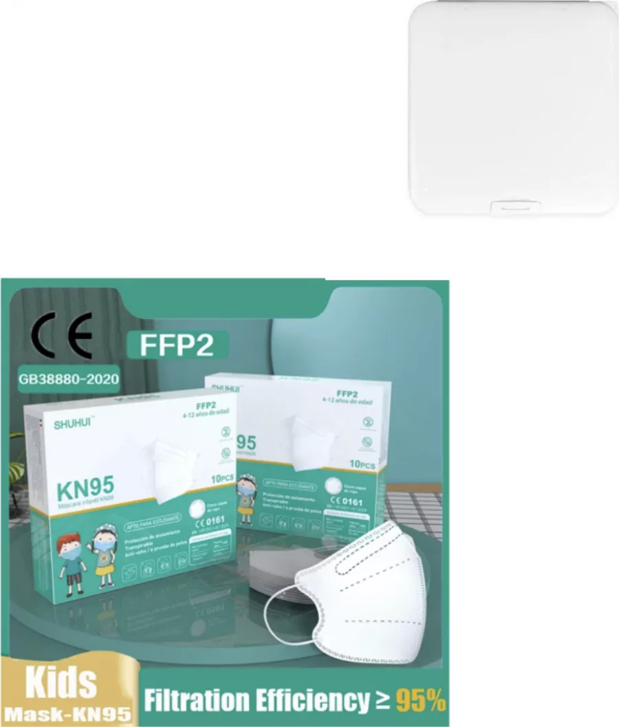 Masti de Protectie pentru copii KN95 10 Bucati 4-12 ani Plus 1 Buc Cutie - cel.ro