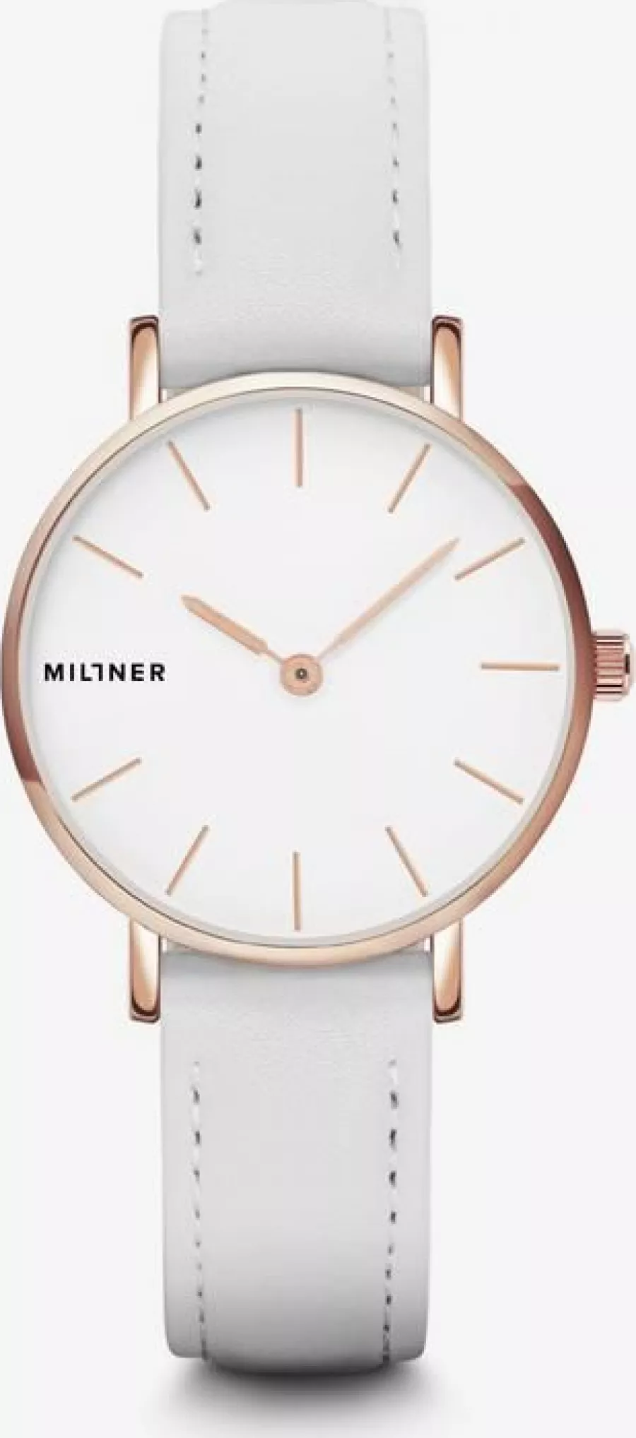 Ceas de dama Millner Mini White Leather Alb-Roz bsw_8425402504819 - cel.ro