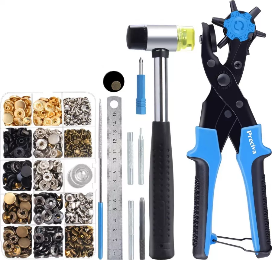 Set cleste preducea de perforat curele rotativ cu accesorii de gaurit ...