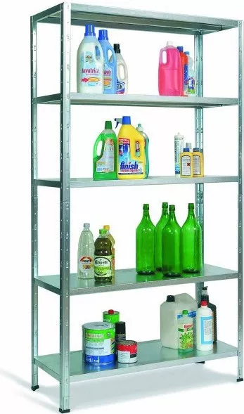 RAFT METALIC EUROKIT ZINCAT CU 5 POLITE 1000x400x1800 mm LxlxH 960701 ...