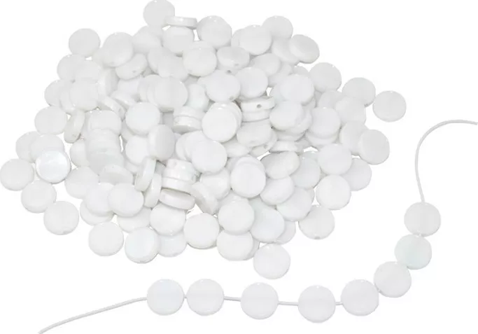 Margele plate albe 500 - Playbox PB2471494