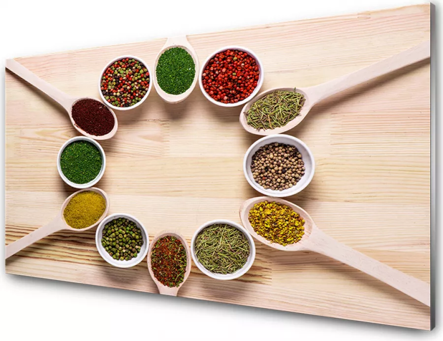 Panou antistropi bucatarie sticla securizata model Condimente Orientale