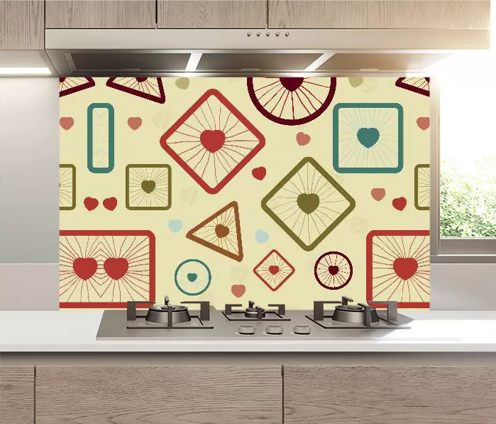 Panou bucatarie protectie plita aragaz antistropire print UV model ...