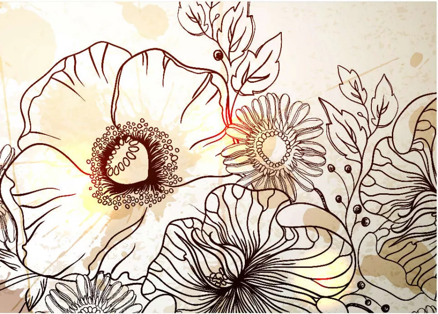 Panou bucatarie protectie plita aragaz antistropire print UV model Flori Desen - cel.ro