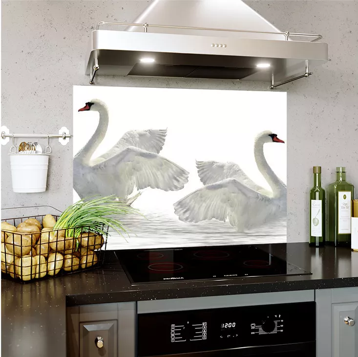 Panou bucatarie protectie plita aragaz antistropire print UV model ...