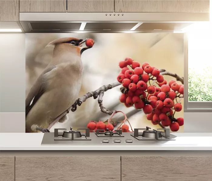 Panou bucatarie protectie plita aragaz antistropire print UV model ...