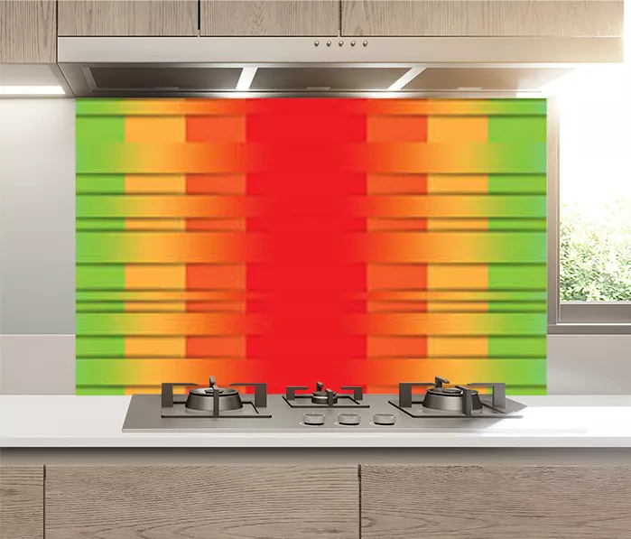 Panou bucatarie protectie plita aragaz antistropire print UV model ...