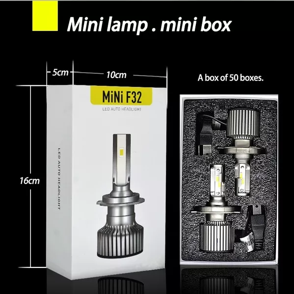 Kit becuri led auto CSP 2 buc/ set F32 Mini H7 f32 h7 - cel.ro