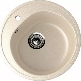 Chiuveta rotunda de bucatarie Ulgran U-101-328 Bej Compozit 4wg_677 - cel.ro
