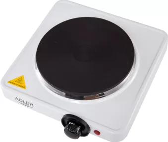 Plita electrica Adler AD 6503 1500W 1 arzator Control Temperatura Alb-Negru - cel.ro