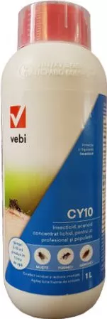Set Insecticid profesional CY 10 - 1 L si Duracid furnici 100 gr anti tantari - cel.ro