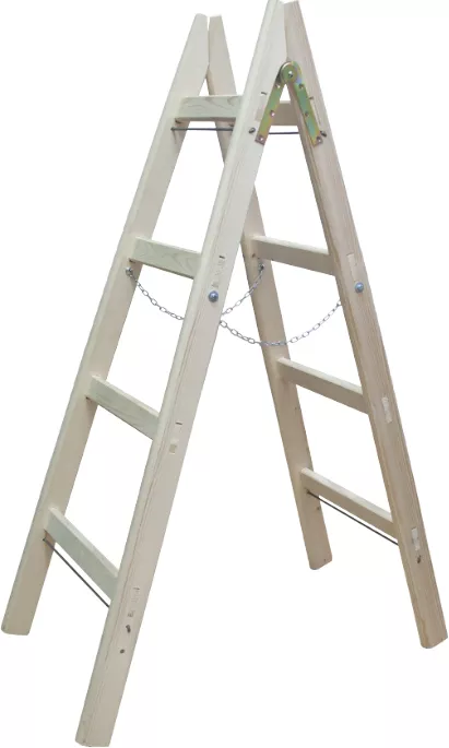 Scara Lemn Dubla cu Lant / Ntrepte 6 Hm 2.25 647635 - cel.ro