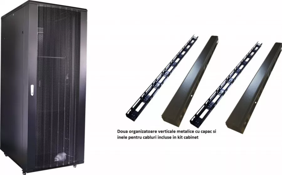 Dulap rack LanKATT 19 42U 800x1000 montare pe podea free standing ...