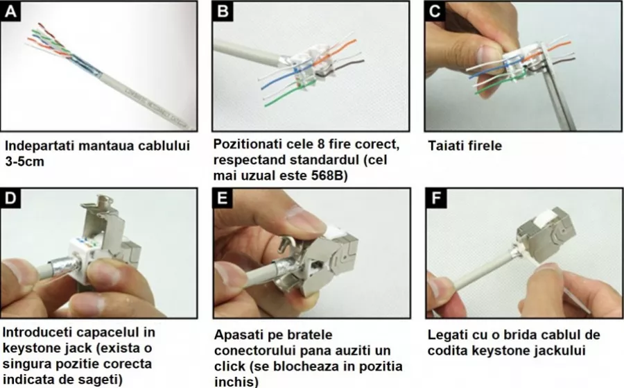 Patch Panel 19 Modular Echipat cat5e LanKATT FTP/STP 16port x RJ45 1U