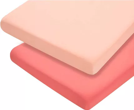 Set cearceaf cu elastic Clevamama 3325 140 cm x 70 cm Coral clvm_3325 ...