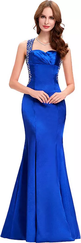 Rochie de seara sirena albastra cu spatele decupat marimea 38 M rlu138 ...