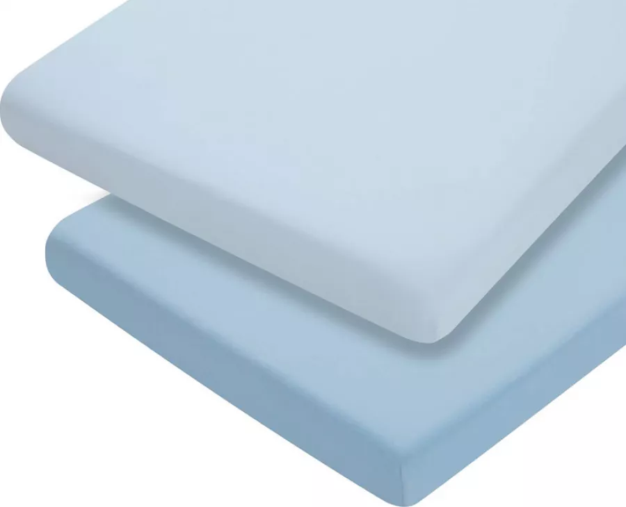 Set cearceaf cu elastic Clevamama 3323 120cm x 60cm Bleu clvm_3323 - cel.ro