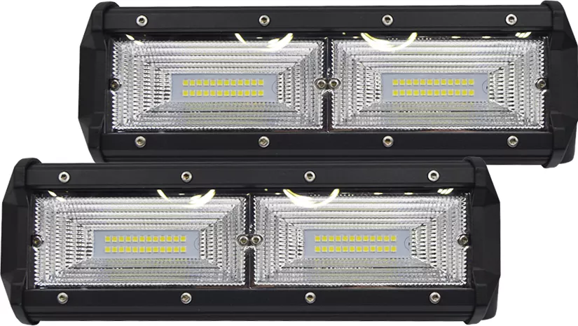 Set 2 proiectoare LED 144W cu 48 de leduri AUTO1954 - cel.ro