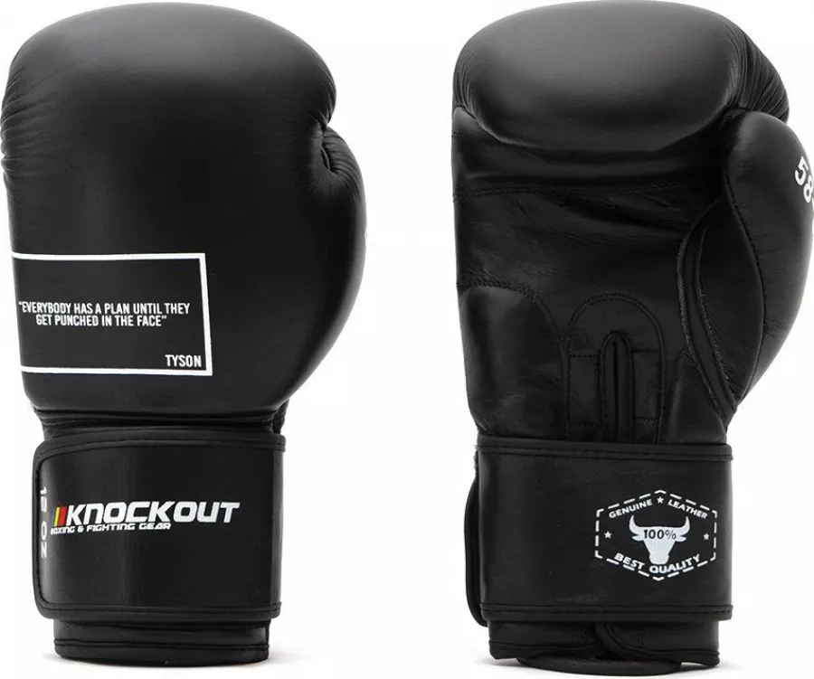Manusi Box Tyson Knockout - 14OZ Black 6wet_218072085 - cel.ro