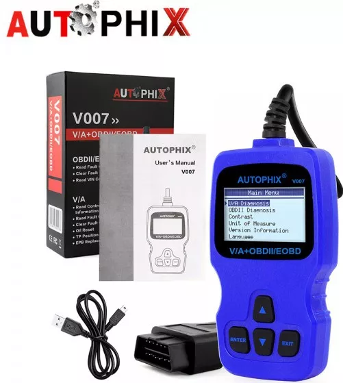 Tester auto diagnoza OBD II EOBD Auto Phix V007 ZU AUTO1127 - cel.ro