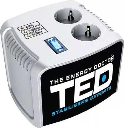 Stabilizator tensiune automat TED Electronic 500VA Alb | ted-avr500
